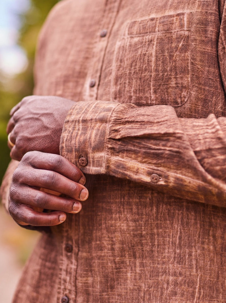 Aged Wood Long Sleeve Shirt – One World Brothers